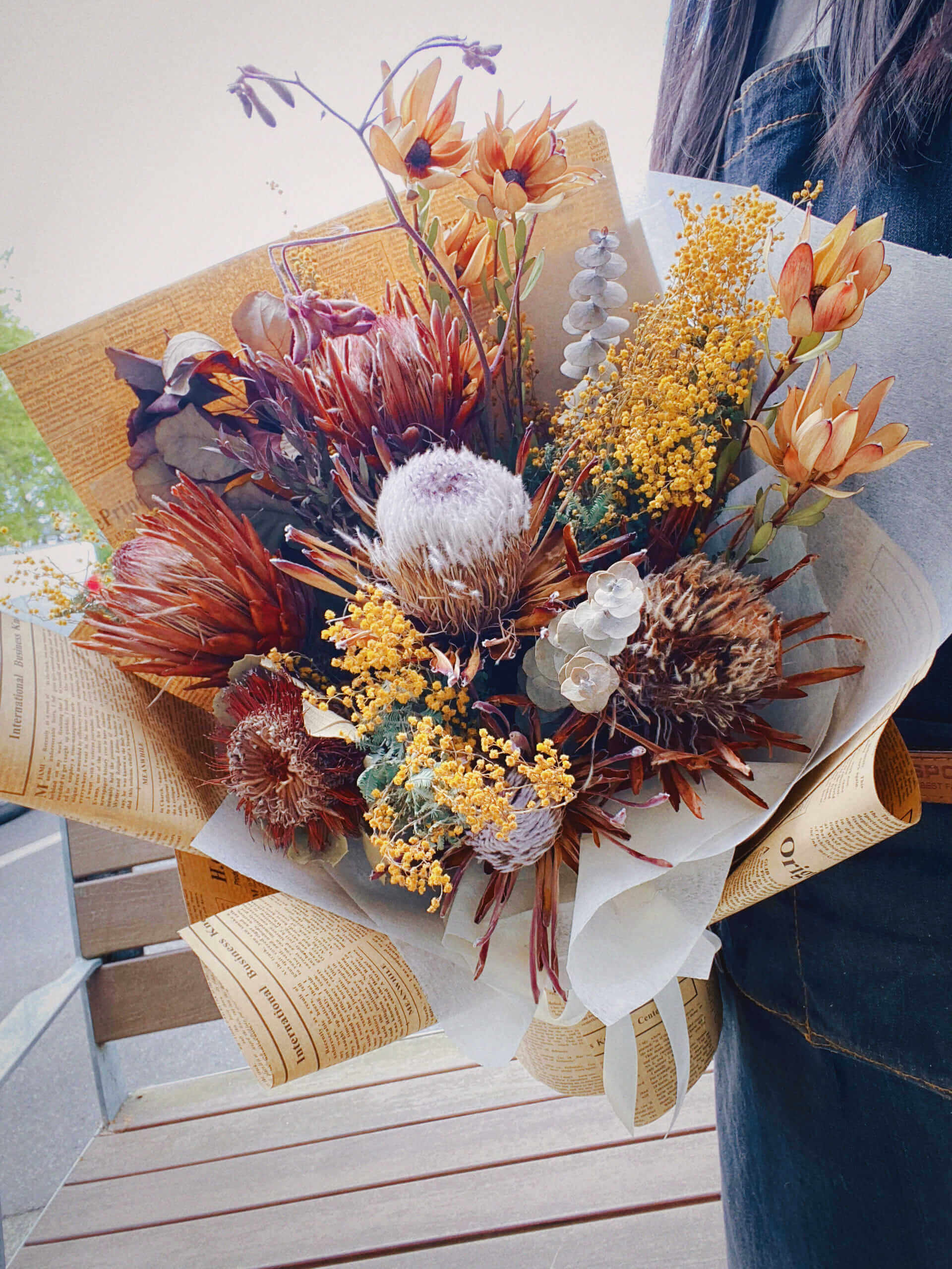 Dried Natives Flower Bouquet – Mitcham Central Florist
